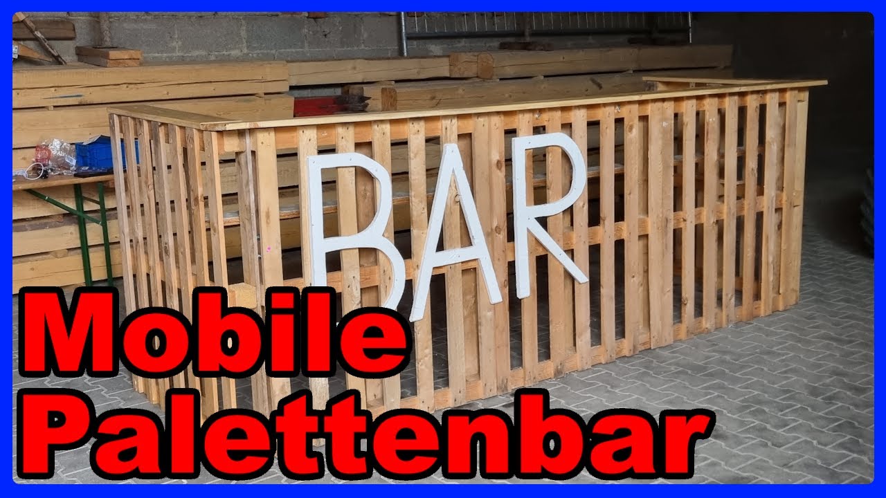 Mobile Paletten Bar einfach selber bauen | LazerStar - YouTube