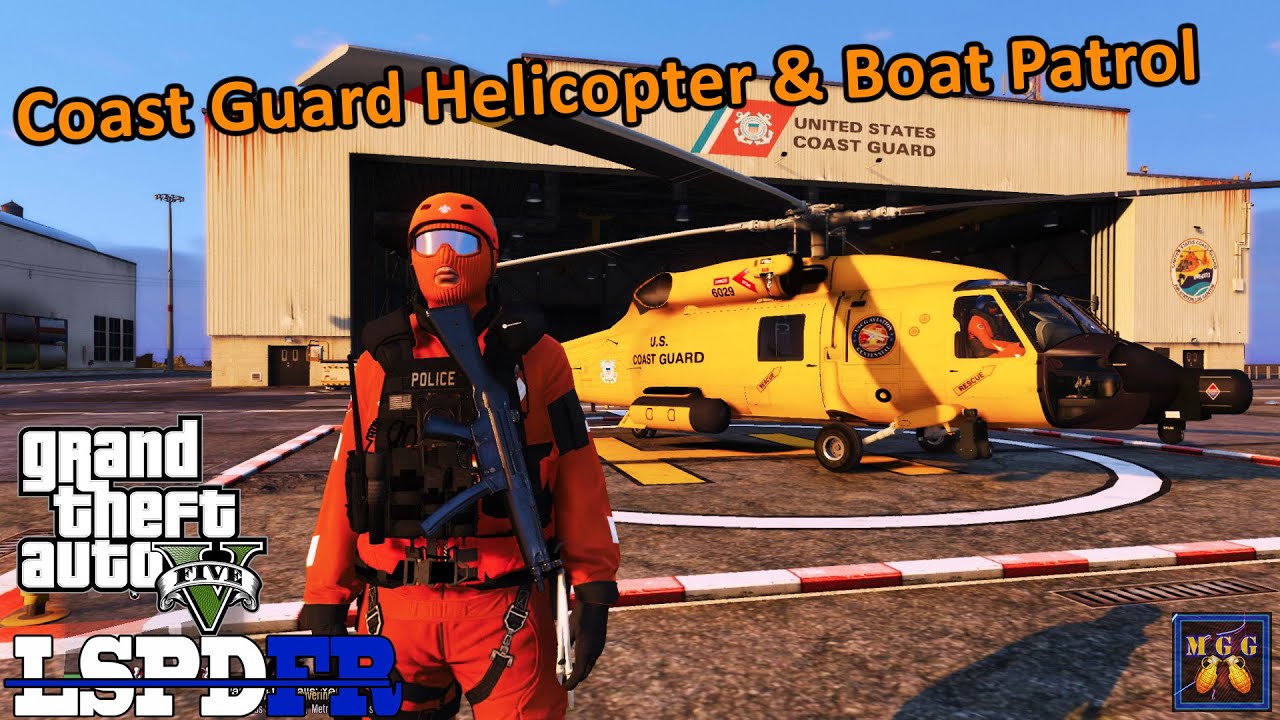 Coast Guard Helicopter and Boat Patrol | GTA 5 LSPDFR Episode 489 - YouTube