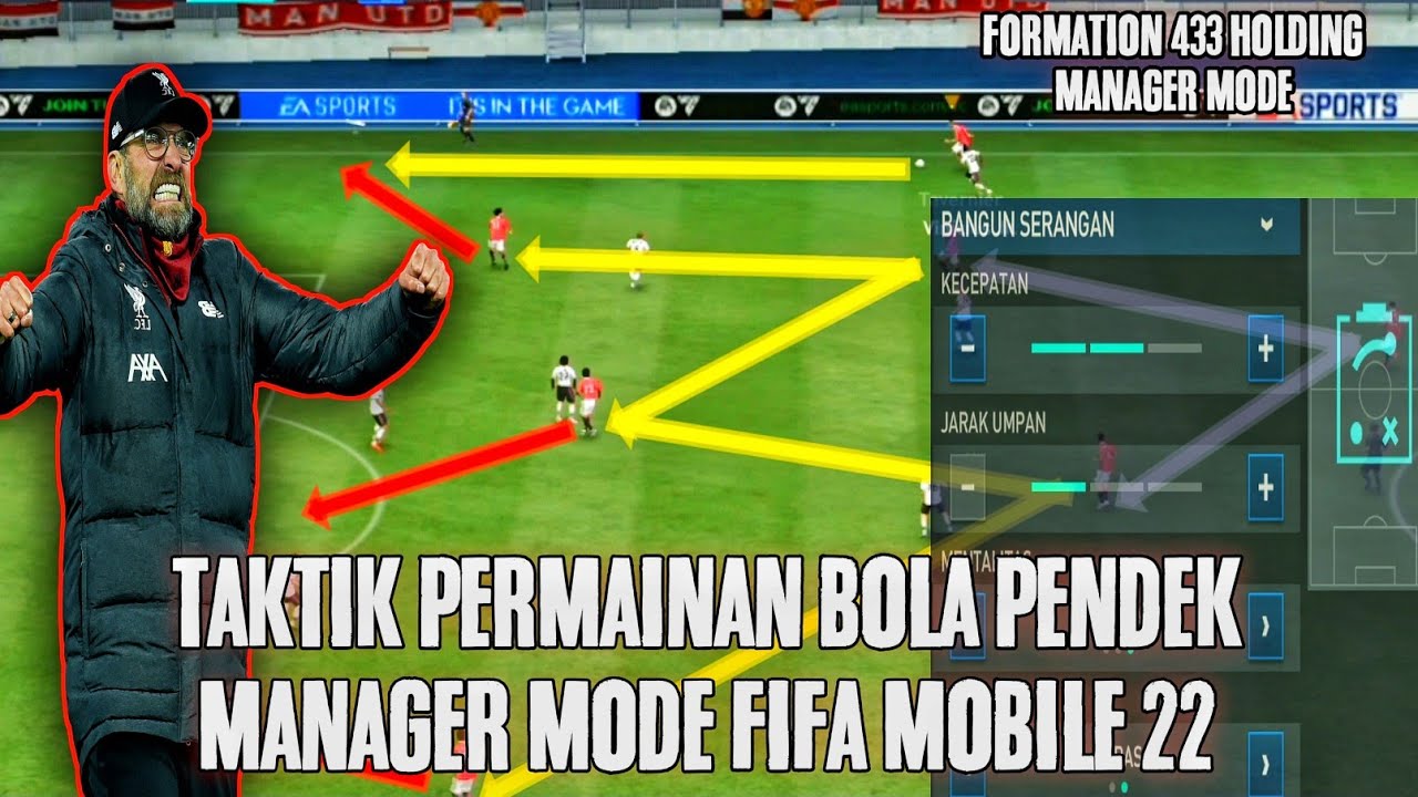 TAKTIK BOLA PENDEK MANAGER MODE FIFA MOBILE 22 | TAKTIK MANAGER MODE ...