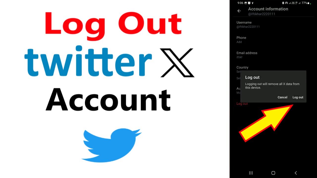 How to Logout Of X (Twitter) Account | How To Log Out Twitter Account ...
