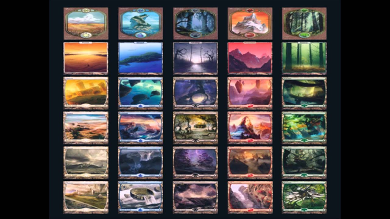 MTG Card of the Day - Basic Lands - YouTube