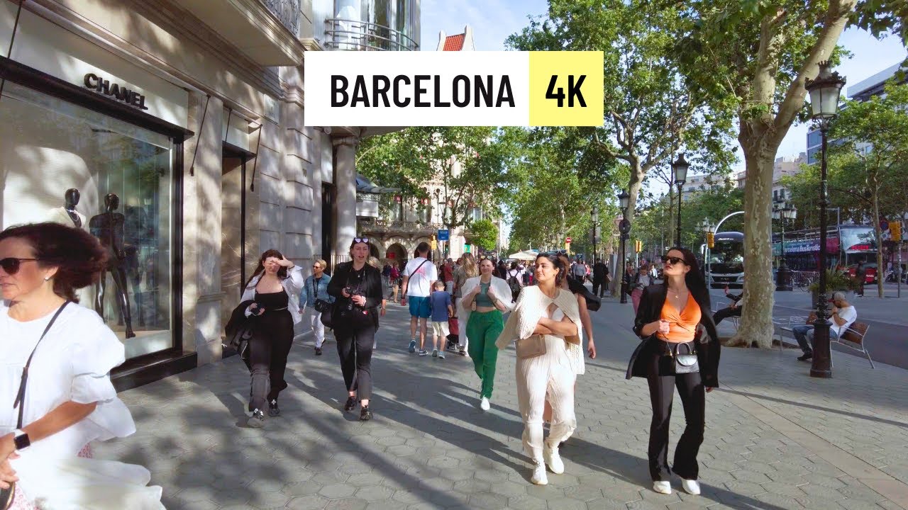 Paseo de Gracia 🇪🇸 Walk Barcelona Spain 2023 - YouTube