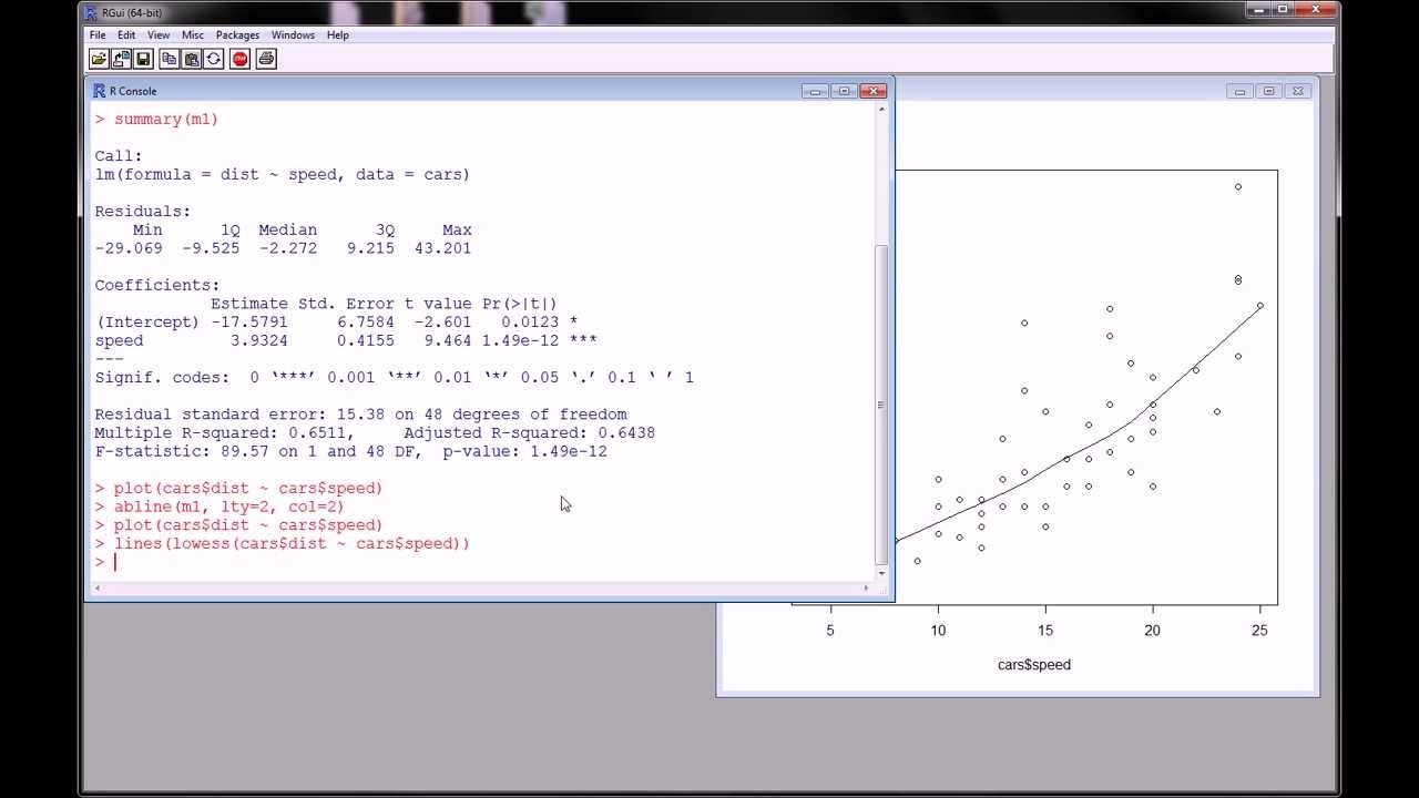 R - Regression - YouTube