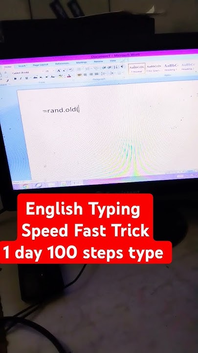 typing fast trick #tricks #english #englishtyping #englishtyping - YouTube