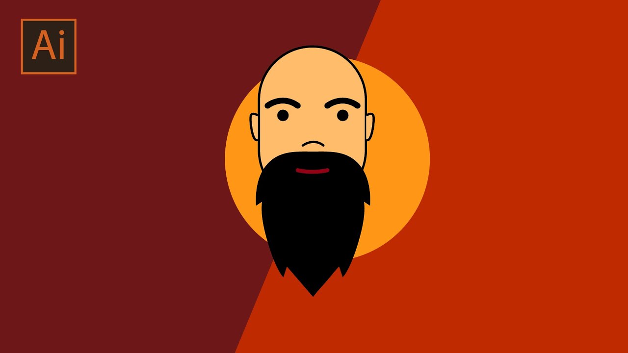 How to create an avatar like a cartoon character | Adobe Illustrator ...