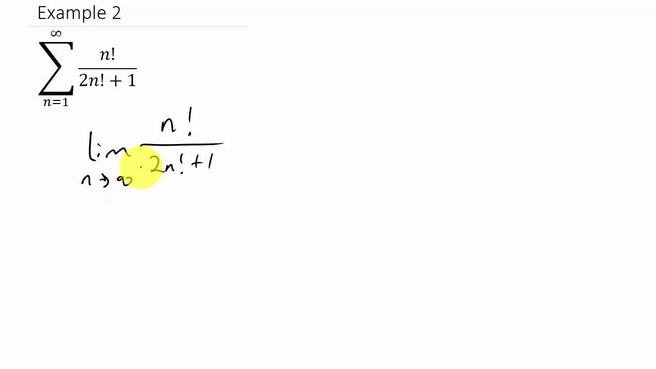 nth Term Test for Divergence - YouTube