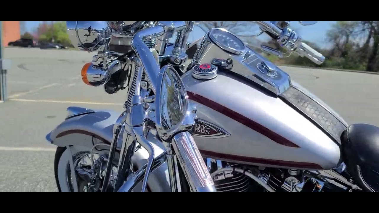 2000 Harley-davidson Heritage Springer FLSTS with Beach Bars - YouTube