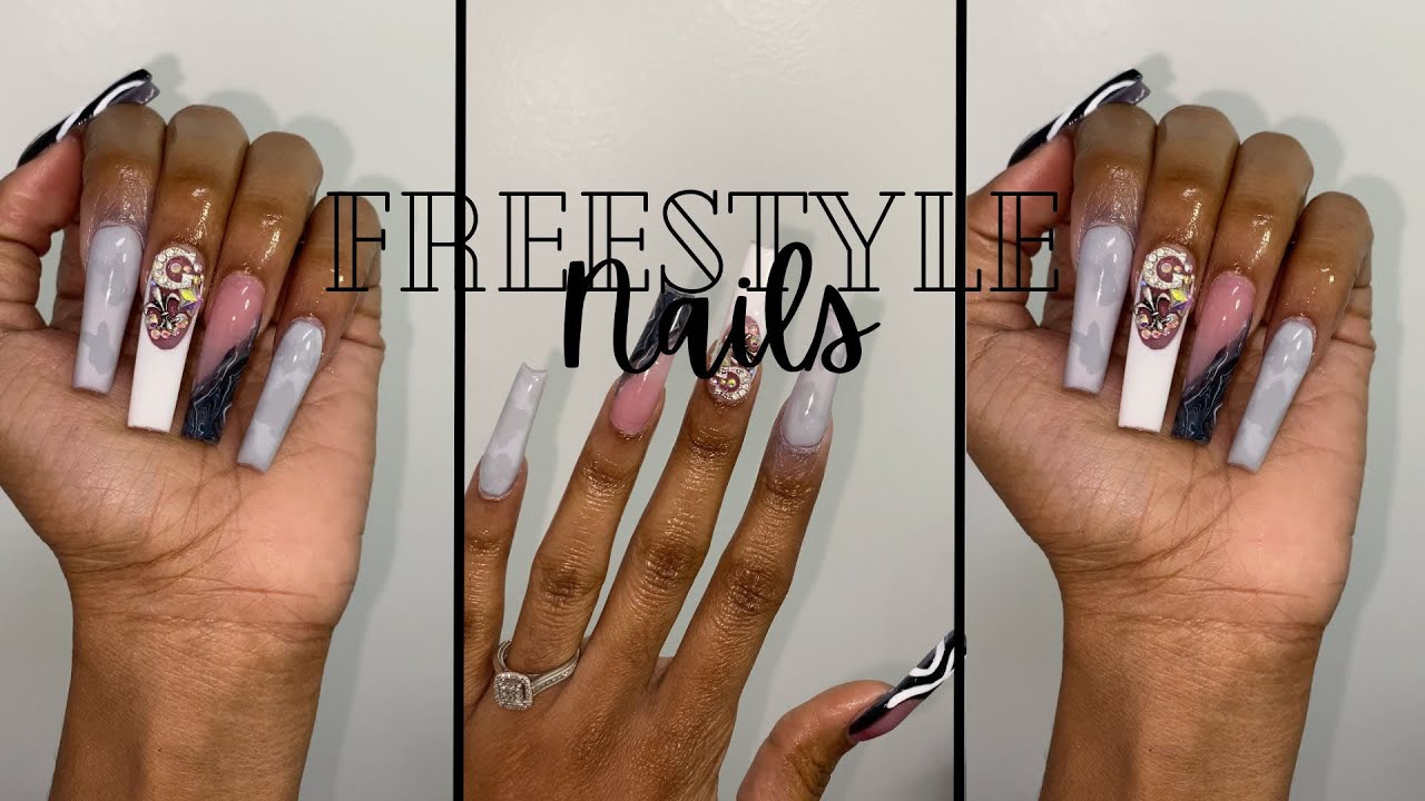 REFILL | freestyle nail design - YouTube