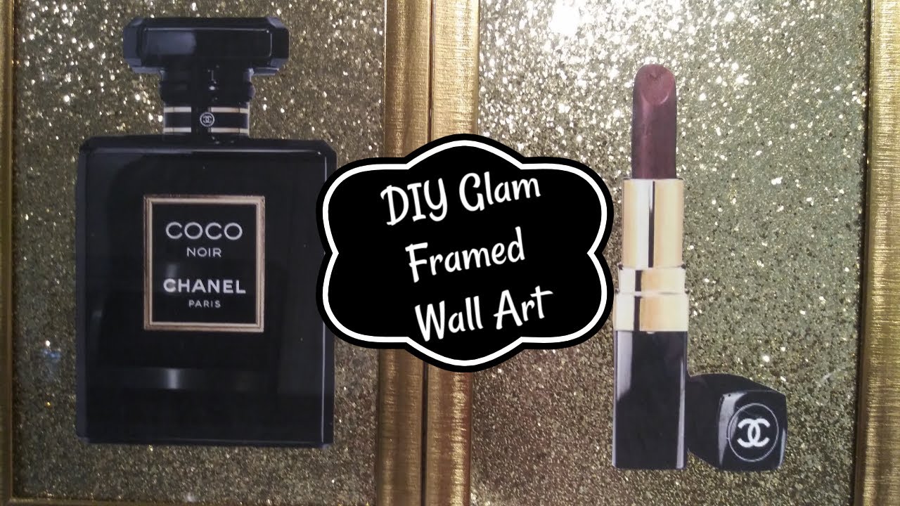 DIY Coco Channel Wall Art - YouTube