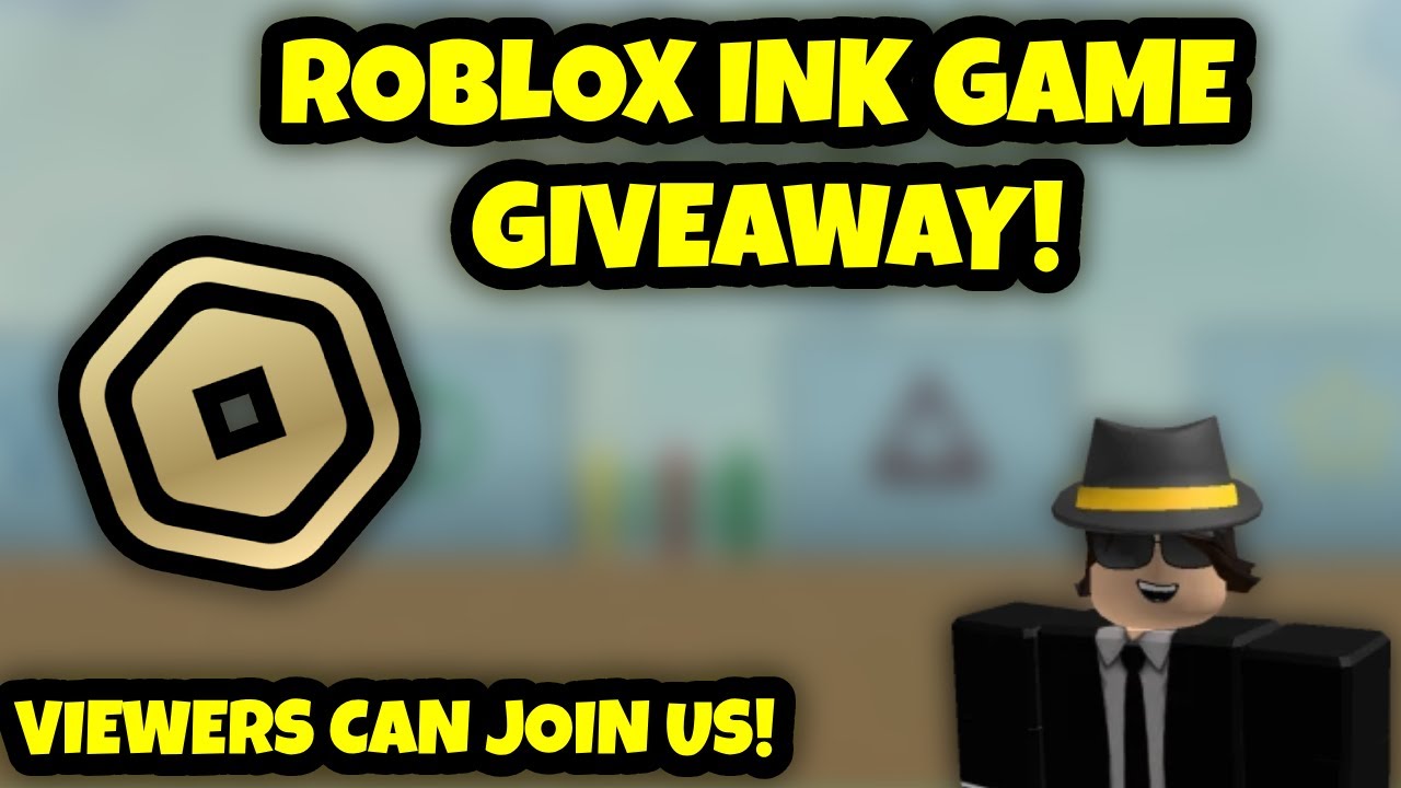 INK GAME GIVEAWAY! (650 ROBUX PER GAME, VIEWERS CAN JOIN) - YouTube