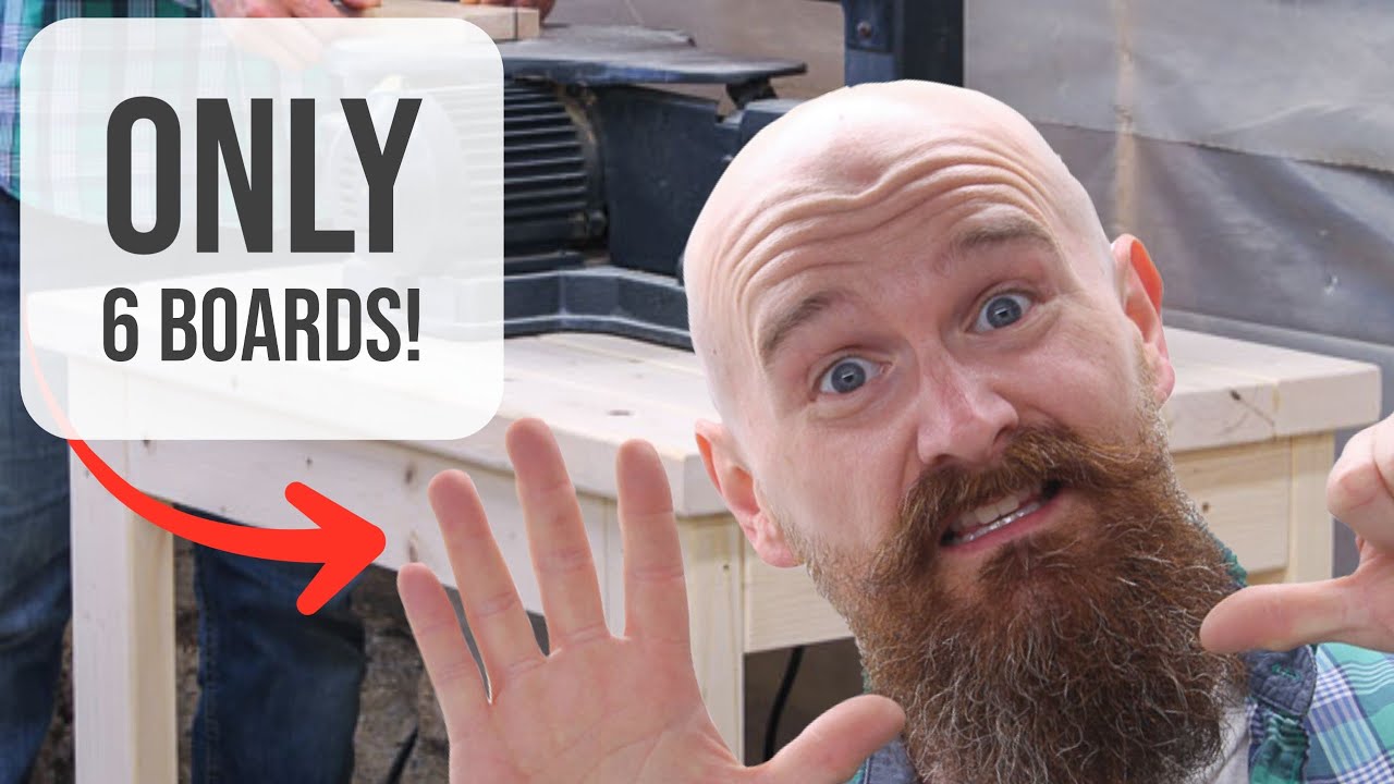 I made a DIY tool stand with only 6 boards! - YouTube