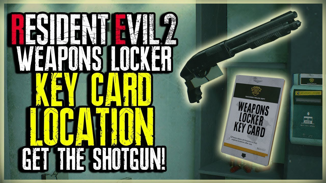 HOW TO GET THE KEY CARD AND OPEN UP THE WEAPONS LOCKER (SHOTGUN ...
