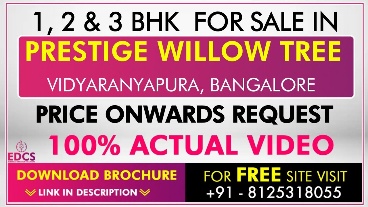 Prestige Willow Tree Walkthrough | Prestige Willow Tree 2 BHK In ...