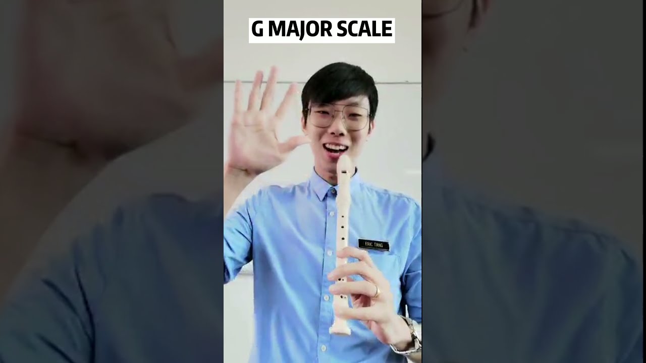 G Major Scale on Recorder - YouTube
