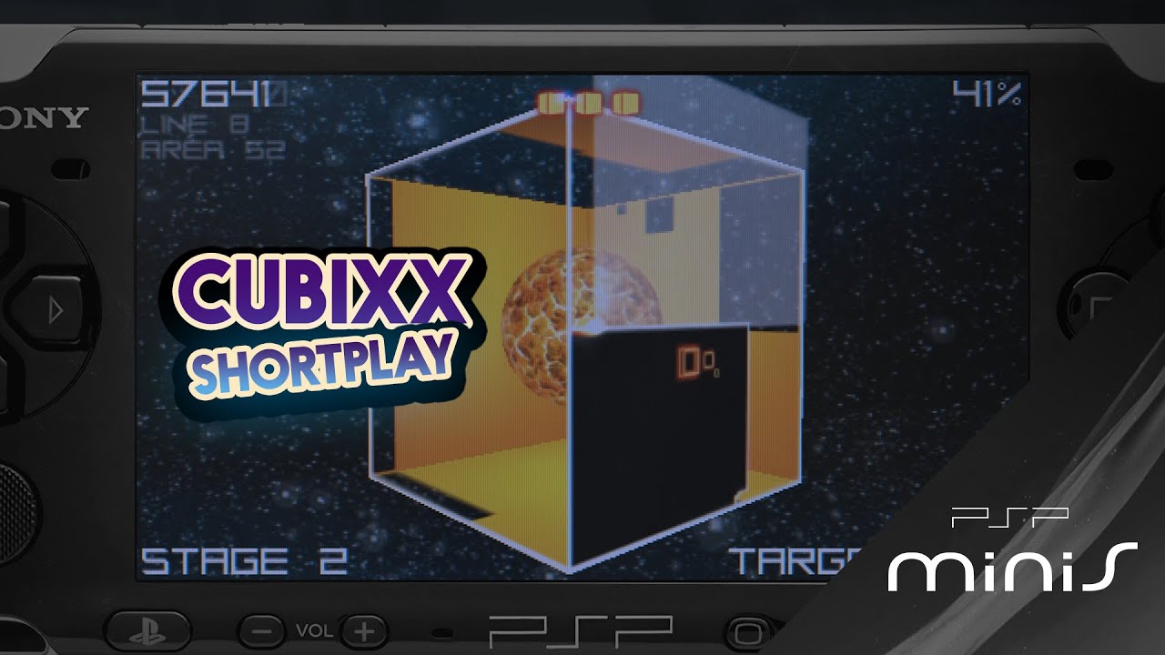 Cubixx - A Qix Clone in 3D | 2010 | PSP Minis - YouTube