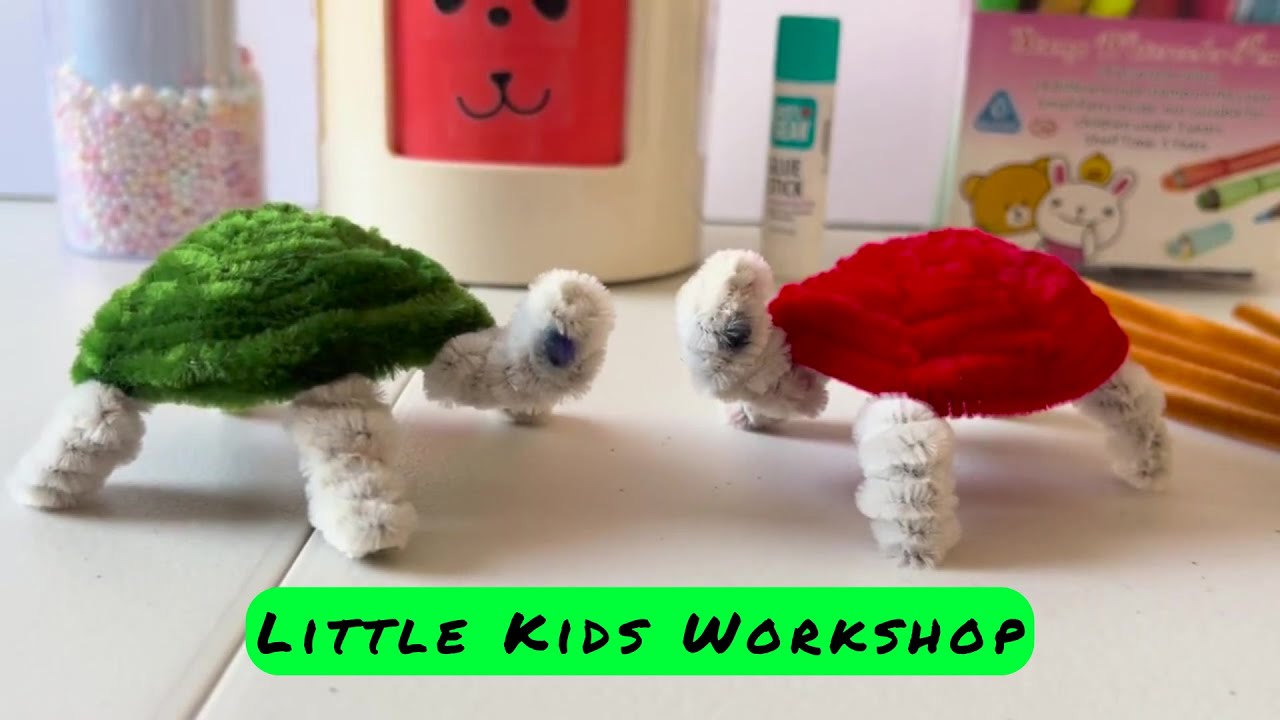 Let's Make a Cute Pipe Cleaner Turtle! Fun and Easy Craft for Kids ...