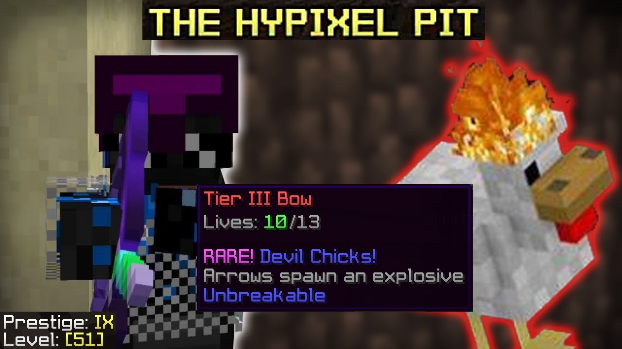 Exploding Chicken Bow - Hypixel Pit PVP - YouTube