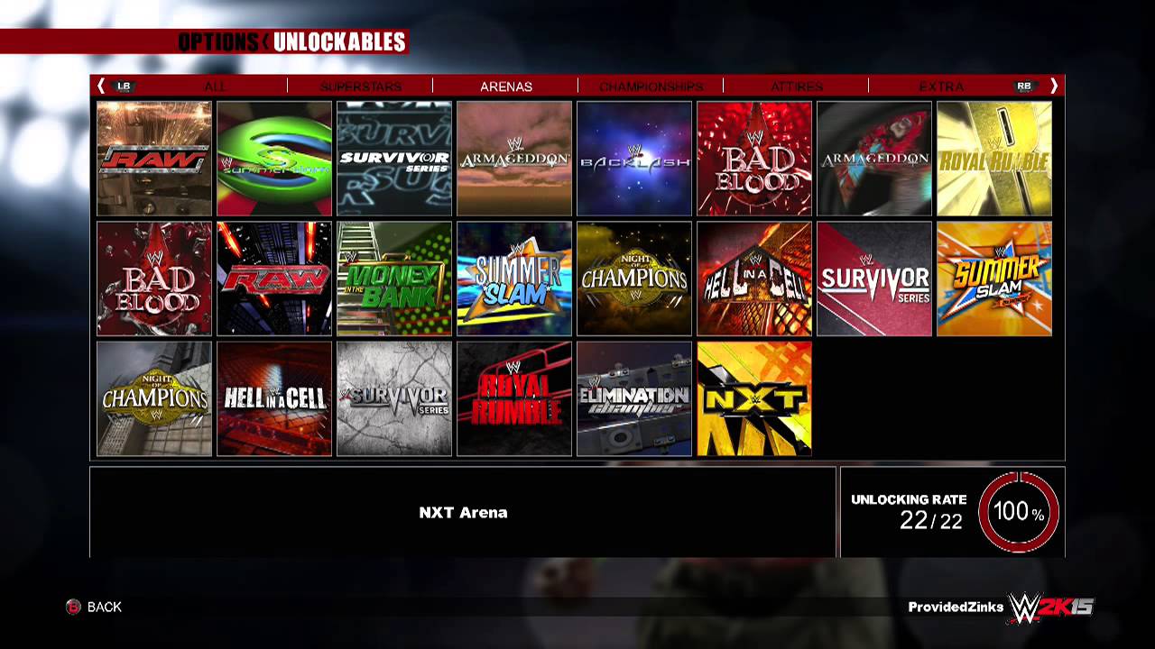 WWE 2K15 | All Unlockables - YouTube