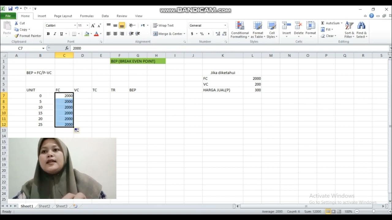 Cara Menganalisis Break Even Point (BEP) dengan bantuan grafik. - YouTube