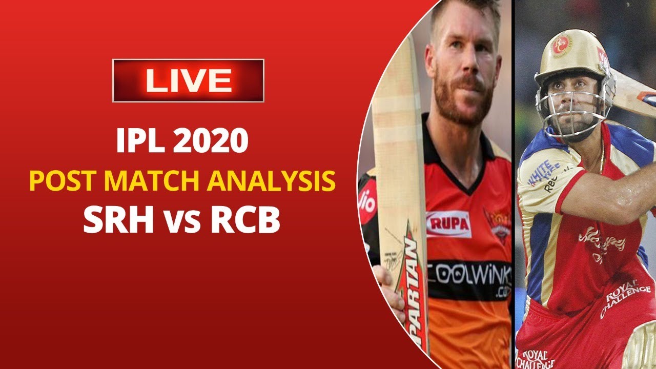 IPL 2020 Post Match Analysis | RCB vs SRH | Virat Kohli | AB De ...