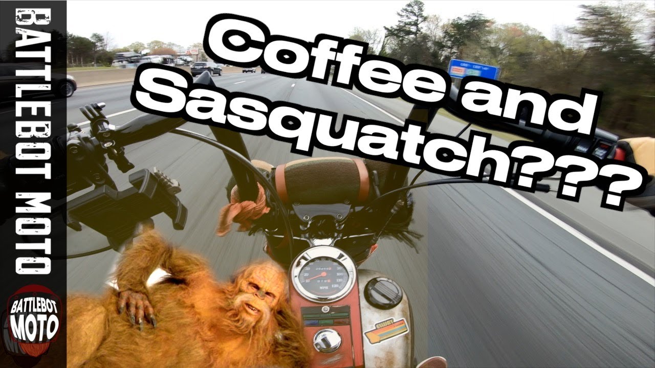 MOTORCYCLE COFFEE RUN/ SASQUATCH?? (4K) (Harley Fatboy) - YouTube