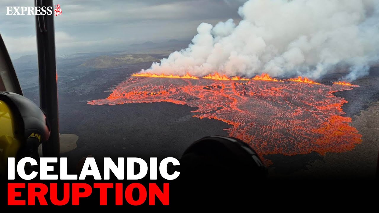 Dramatic footage shows huge Icelandic volcano eruption that forced ...