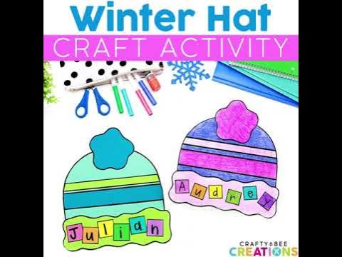 Winter Hat Name Craft Activity - YouTube