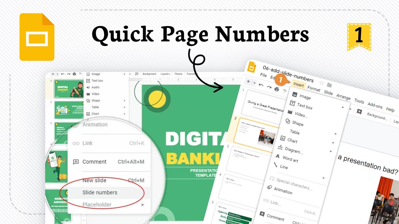 How to add slide numbers in Google Slide (Presentation Tips) - YouTube