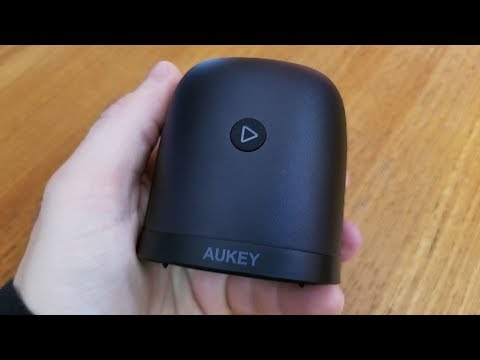 Aukey Mini Bluetooth Speaker Review - Fliptroniks.com - YouTube