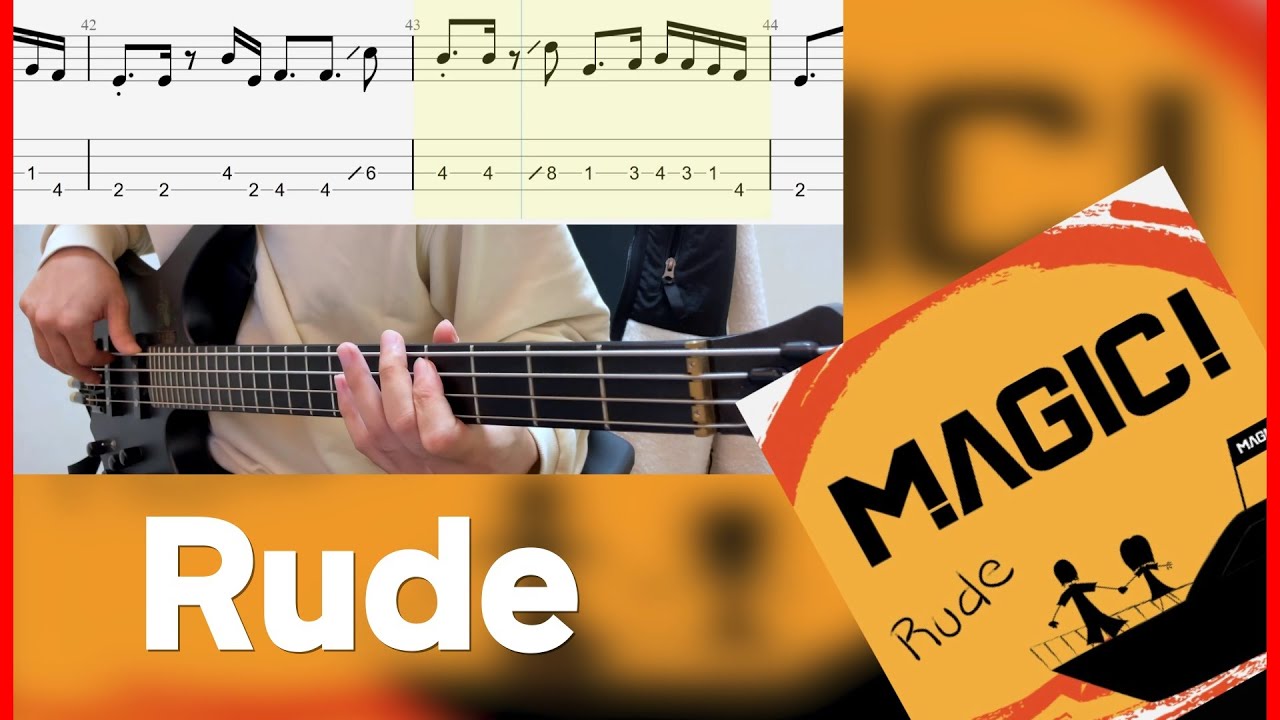 MAGIC! - Rude [Bass cover] (+Tab) - YouTube