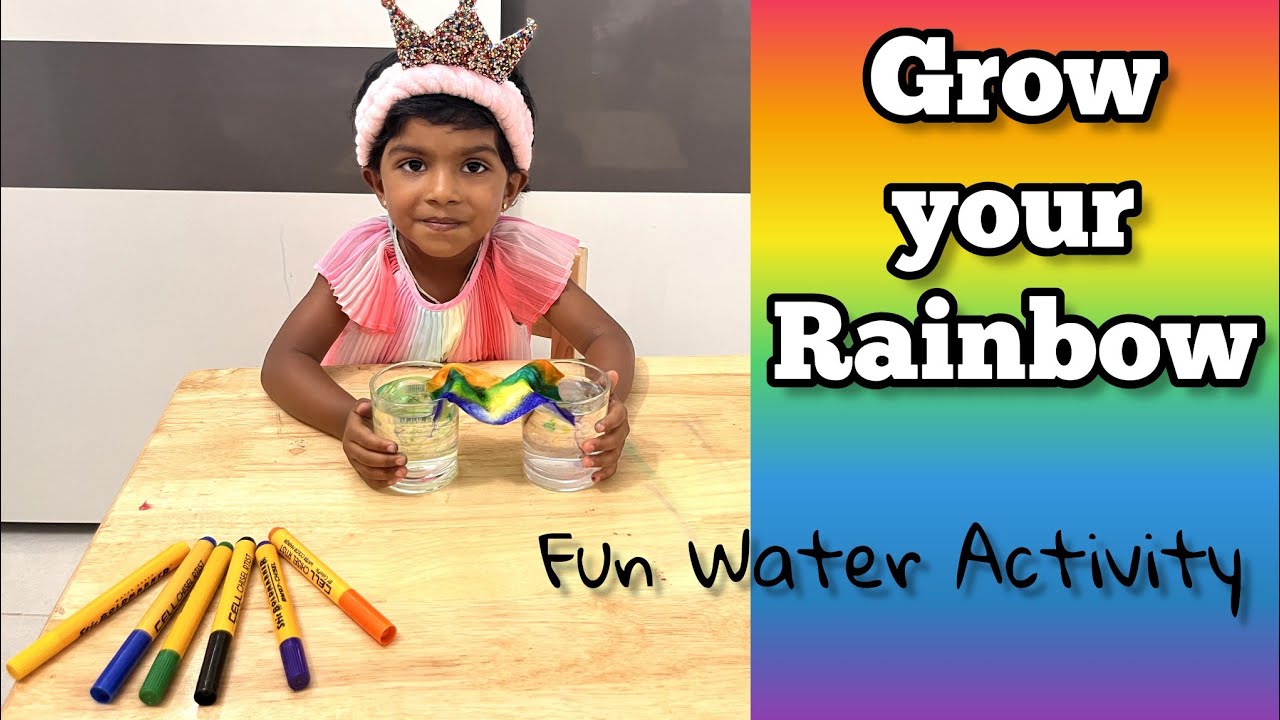 DIY Growing Rainbow Experiment for Kids 🌈 | Colour Activity | Colour ...