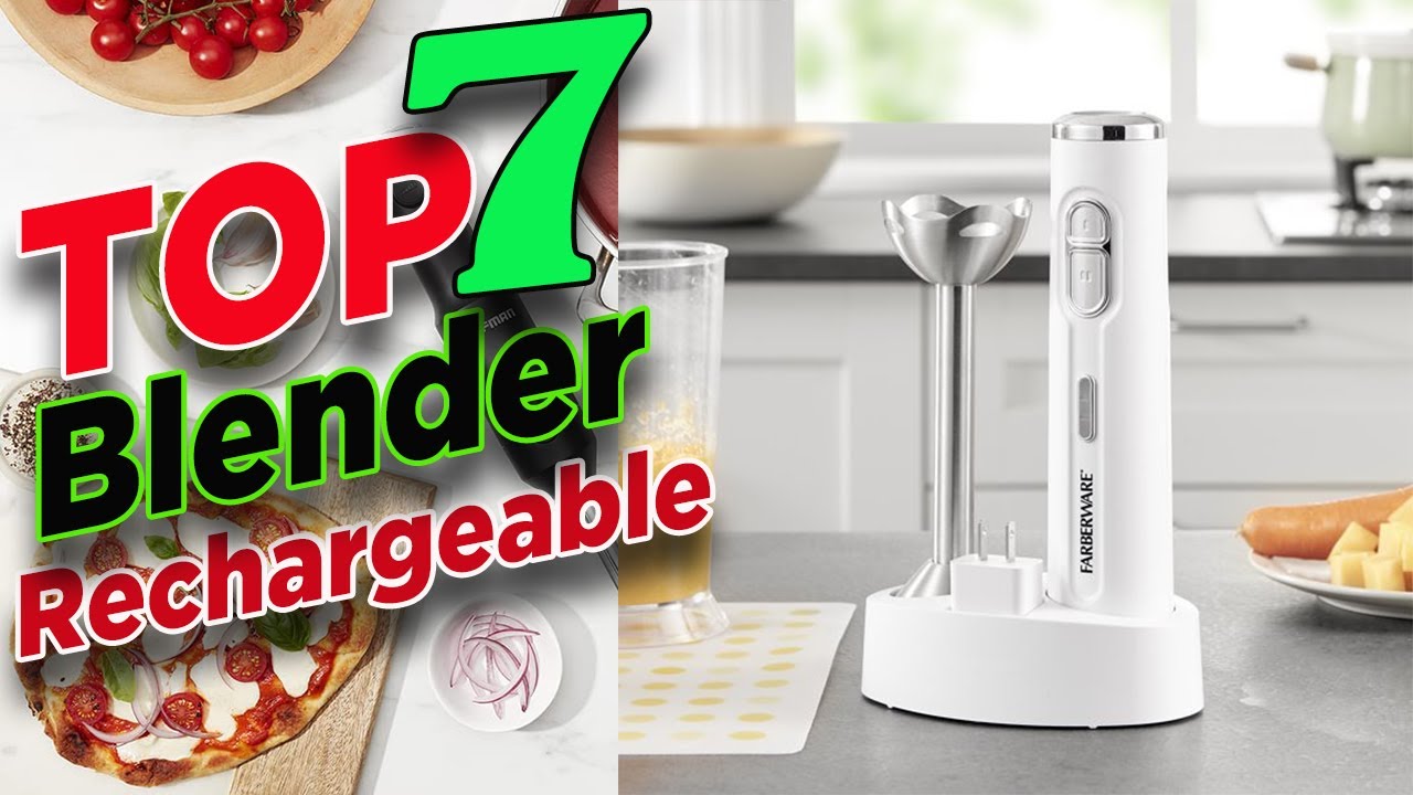 ️ Top 7 Cordless Hand Immersion Blender Rechargeable 🍷 Stick Blender ...
