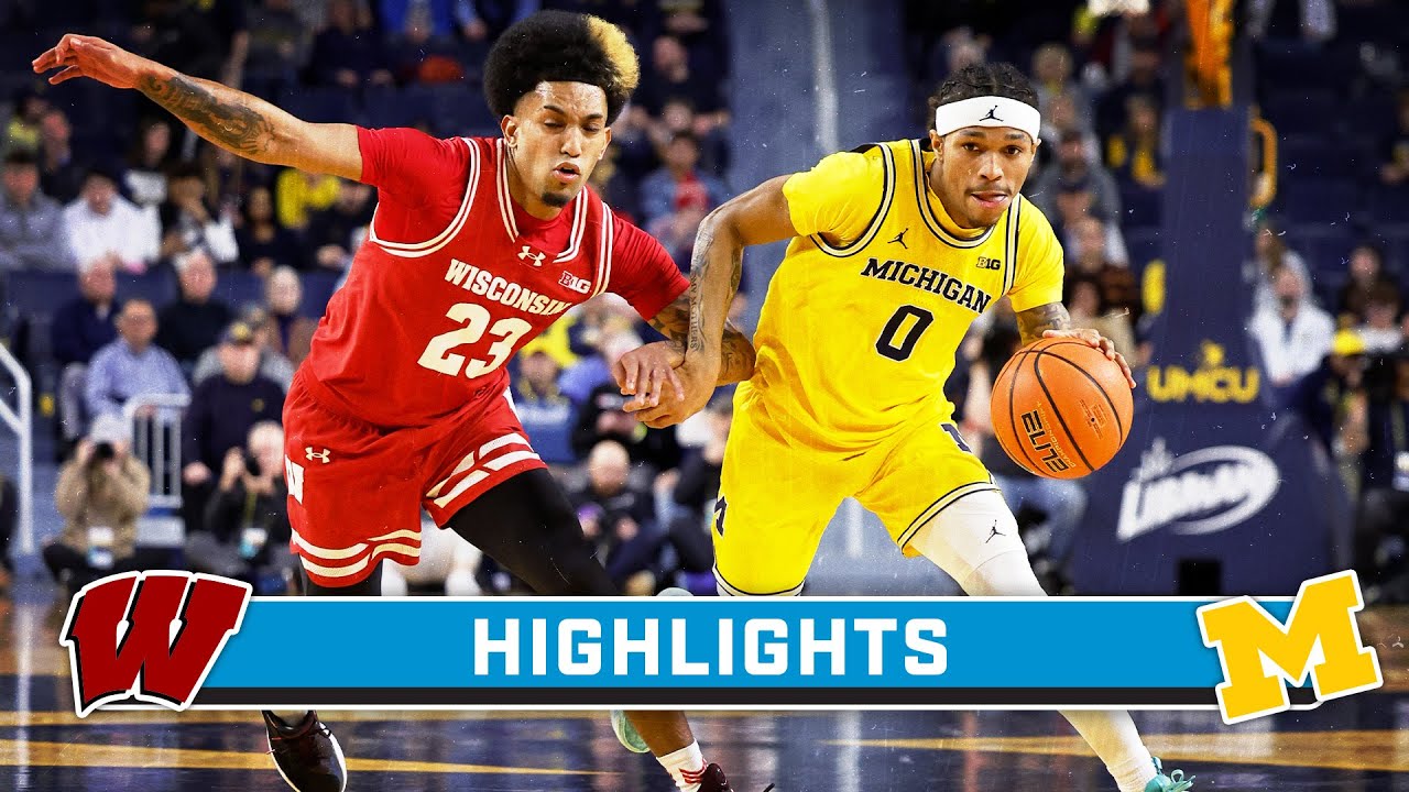Wisconsin at Michigan | Highlights | Big Ten Men's Basketball | Feb. 7 ...
