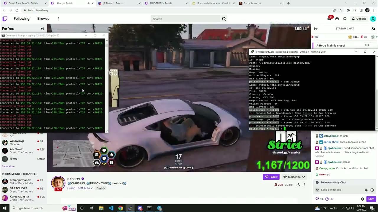WrldC2 Vs Streamer's FiveM Roleplay Server | BEST C2/BOTNET 2022 | BEST ...