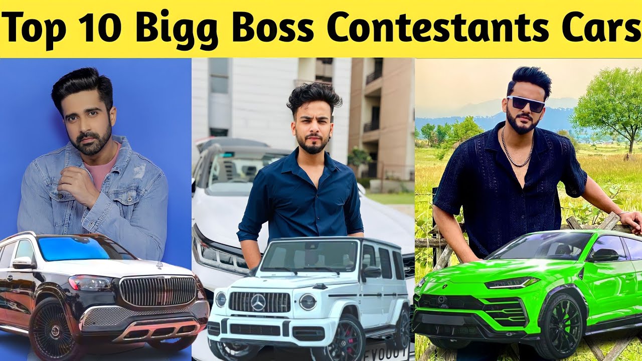 Top 10 Bigg Boss Contestants Car Collection | Elvish Yadav, Fukra ...