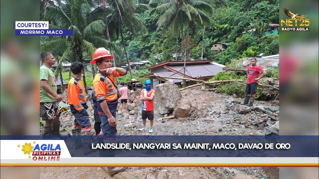 Landslide, nangyari sa Mainit, Maco, Davao de Oro - YouTube