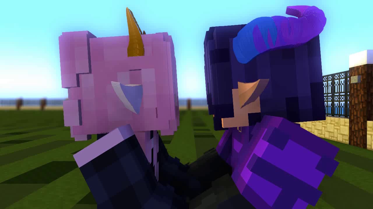 First kiss (Minecraft animation) - YouTube