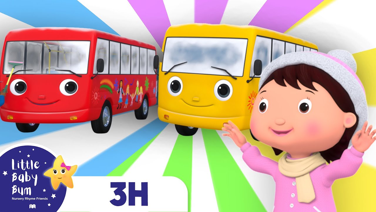 [3H LOOP] 10 Little Buses | 3D Vehicle |🚌Wheels on the BUS Songs! 🚌 ...