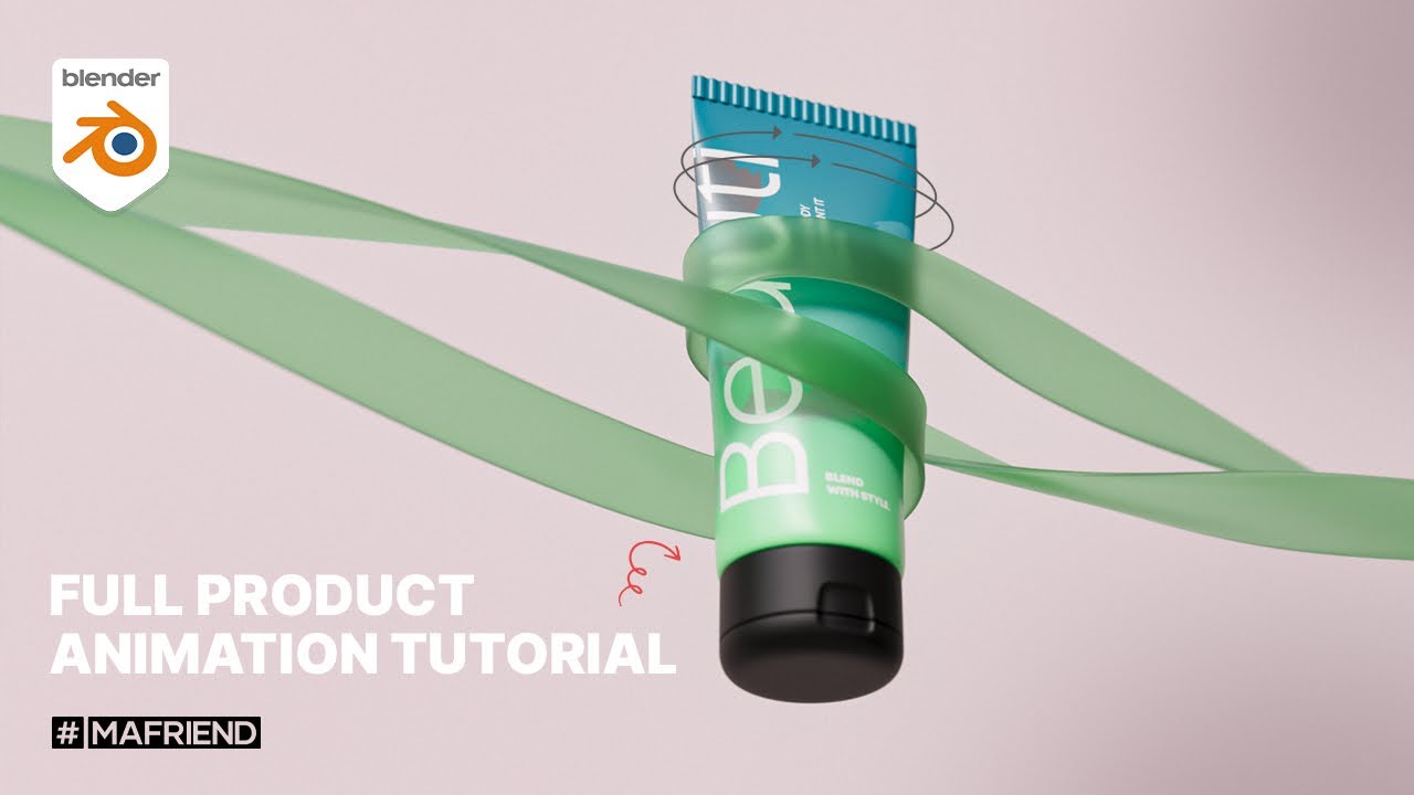 Easy Cosmetic Product Animation Tutorials In Blender Blender 43 Step By Step Tutorial Youtube