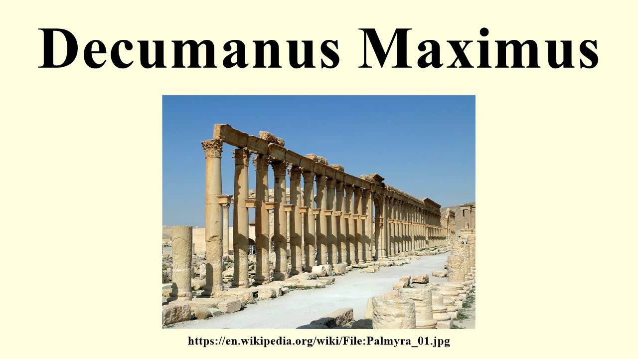 Decumanus Maximus - YouTube