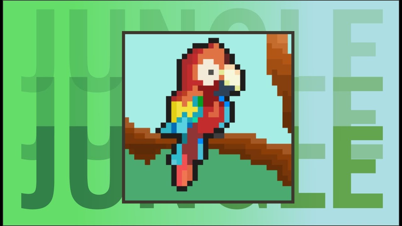 Pixel art burung kakatua #pixelart #cute #artform #artform #pintrest ...
