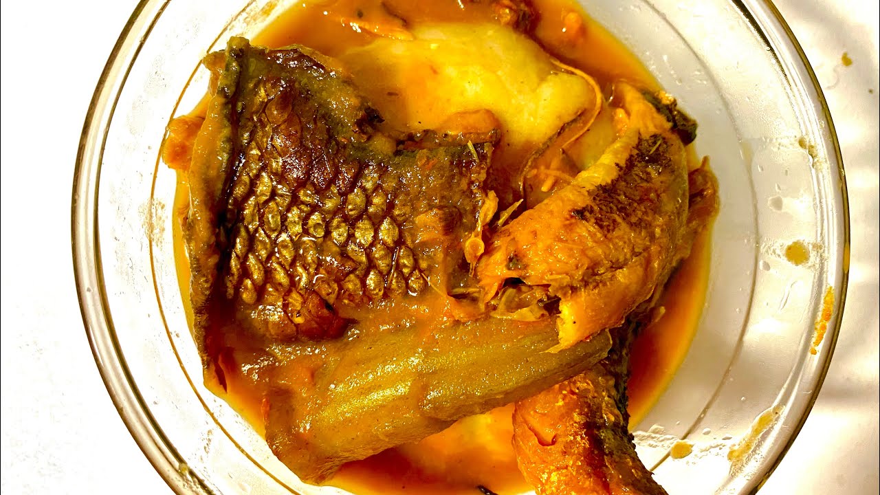 Easiest way to cook DRY FISH LIGHT SOUP with BANKU in Ghana. - YouTube