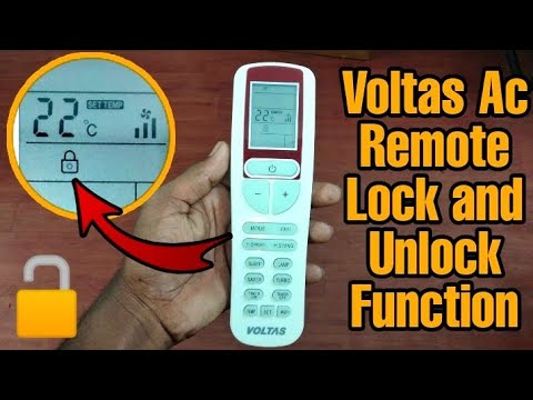 Voltas Ac Remote Lock and Unlock Function | Voltas AC Remote Unlock ...