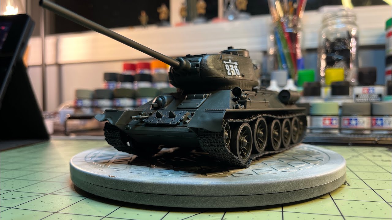 Soviet T-34 falling through bridge diorama part 4 - YouTube
