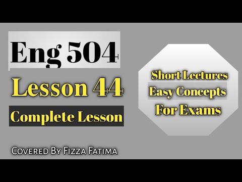 Eng 504|Lesson 44|ShortLecture|SLA - YouTube