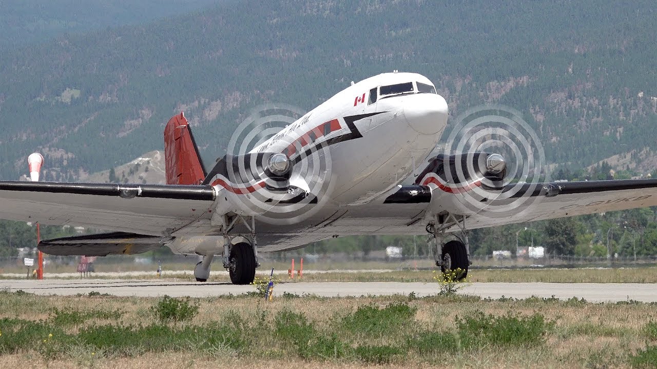 Kenn Borek Air Basler Turbine DC-3 C-GVKB | Engine Start & Take Off in ...