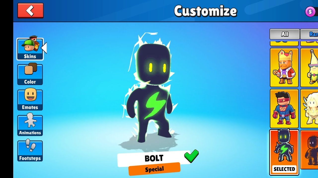 what I got another bolt skin - YouTube