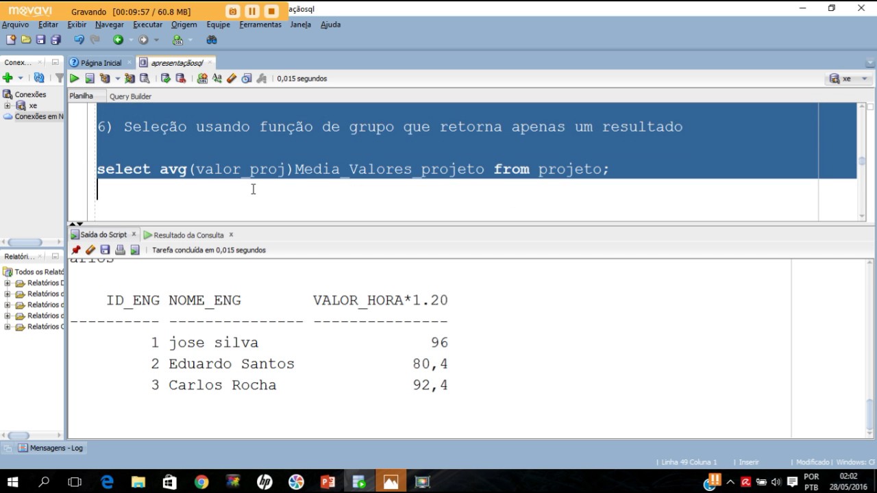 SQL ORACLE- Primeiros passos até exemplos complexos - YouTube