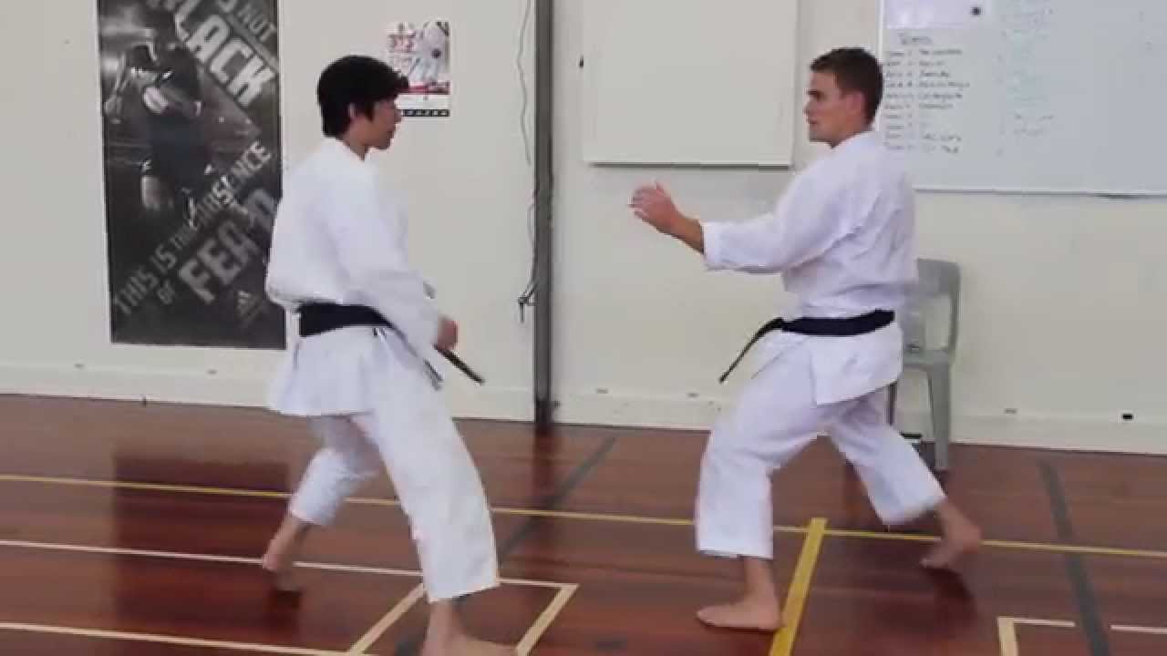 Naka Shihan teaching Black Belt Kumite Clip 4 - YouTube