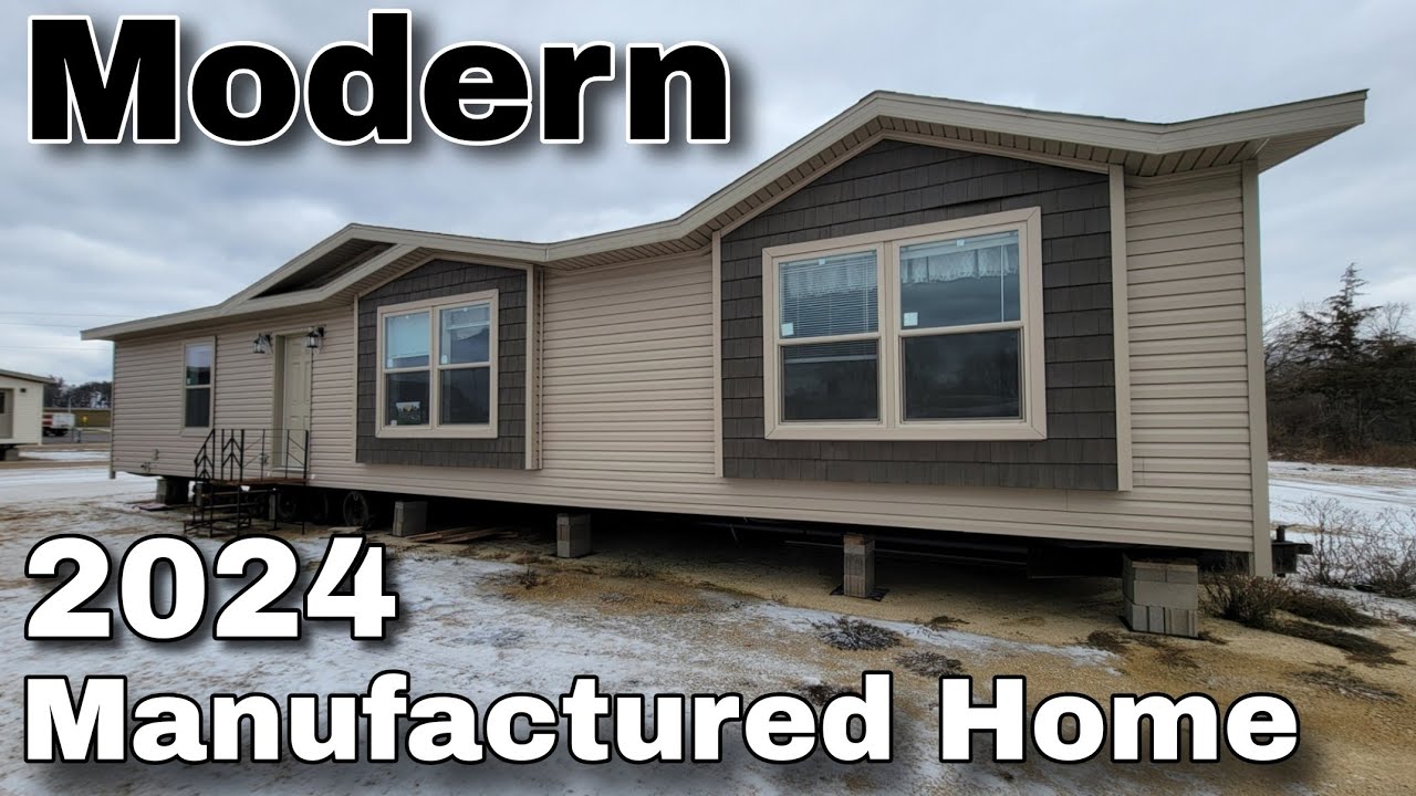 This MODERN Manufactured Home has an AMAZING Open-Concept Design! - YouTube